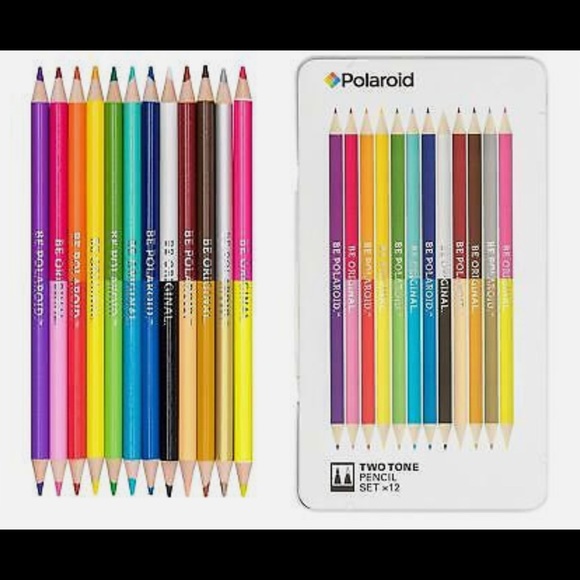 Polaroid | Toys | Polaroid Two Tone Spectrum Pencil Set Of 2 | Poshmark